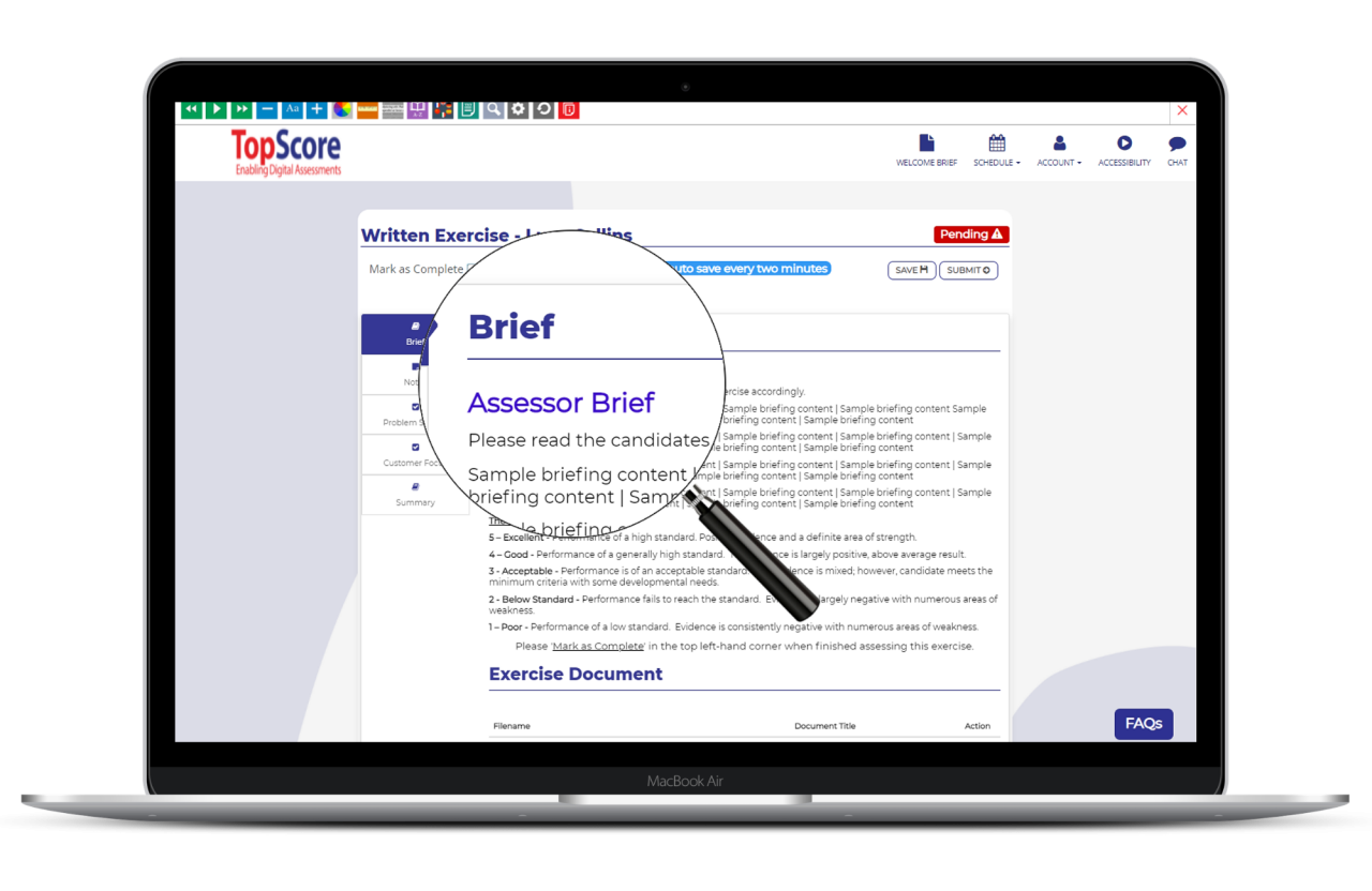 Digital Assessment Centre | TopScore Technologies | Digital Paperless ...